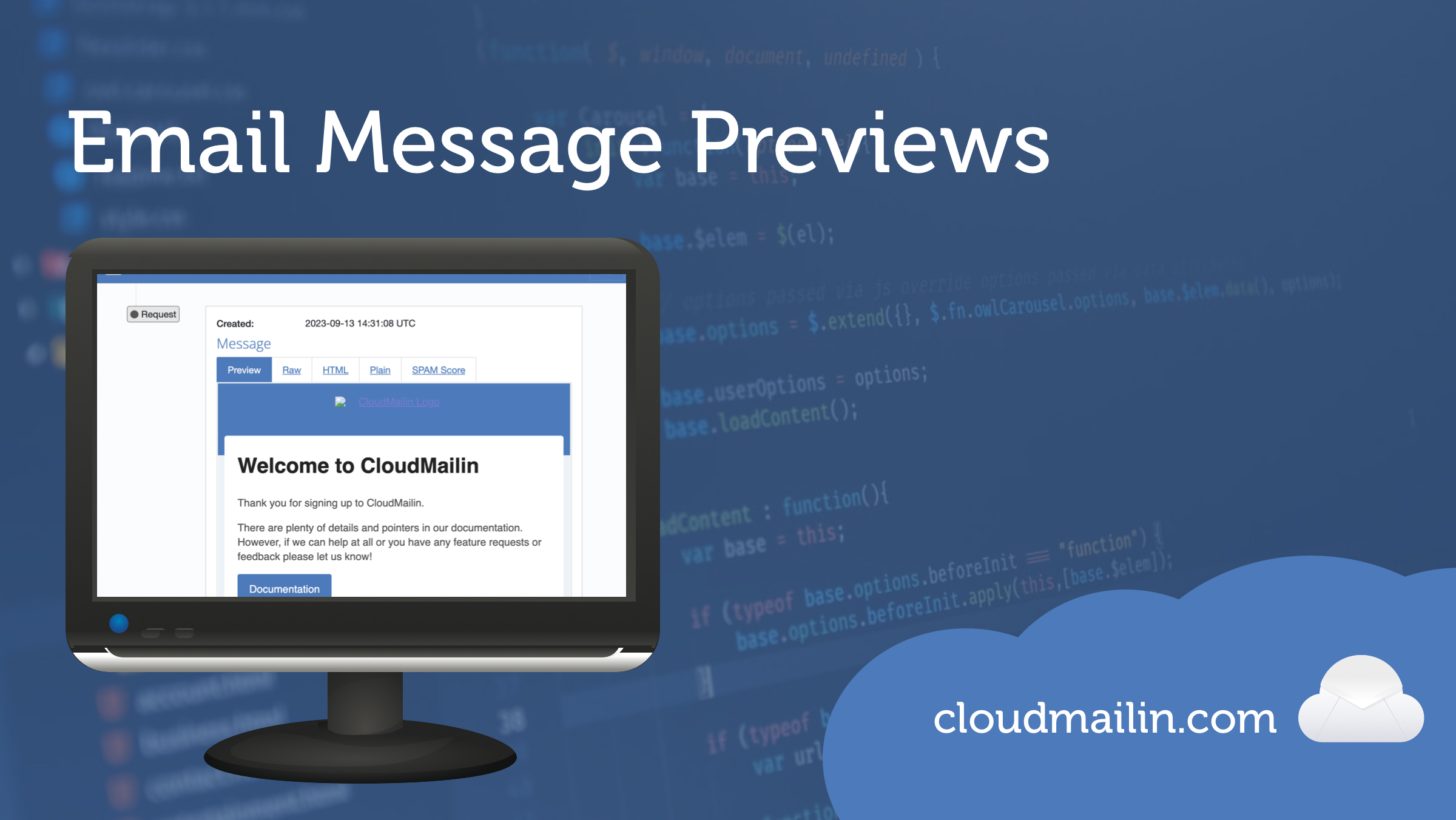 New email message previews for CloudMailin outbound sent email ...